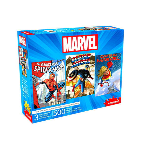 Marvel | Games | Marvel Comics Puzzle 3 Comic Book Cover Superhero ...